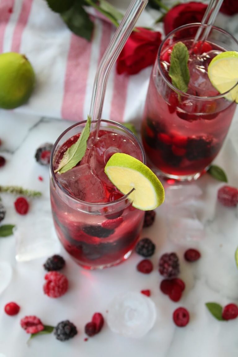 Wild Berry Sunset mit Gin